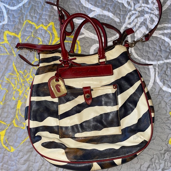 Dooney & Bourke | Bags | Dooney Bourke Teardrop Zebra Bag | Poshmark